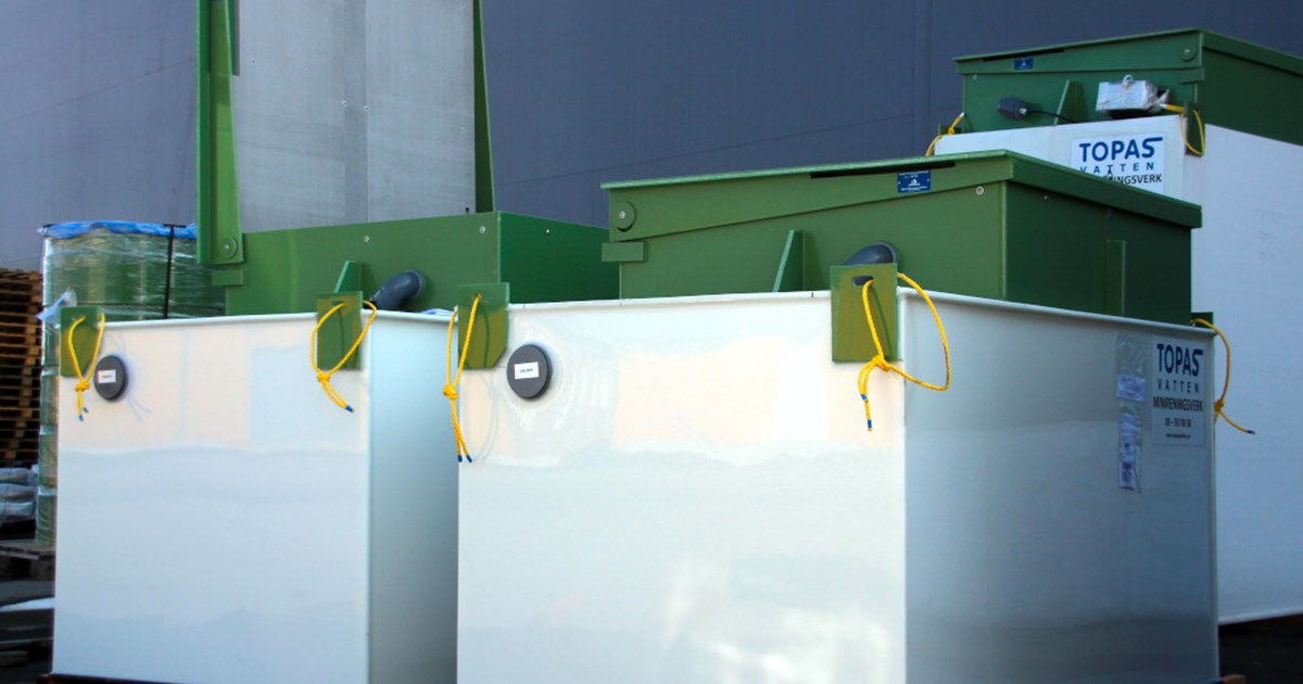 Topas BDT 10: Kompakt reningsverk för 2 hushåll | Topas Vatten